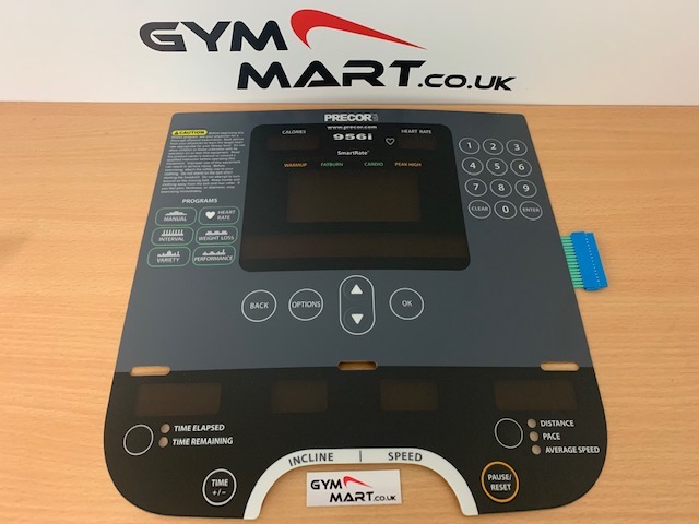 Precor overlay keypad 956i experience treadmill