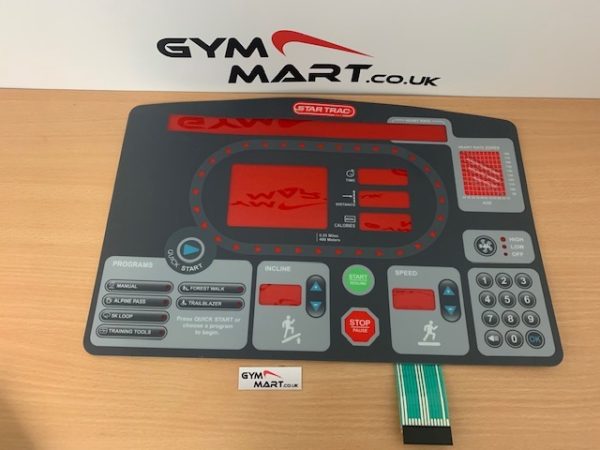 Star trac overlay keypad treadmill pro 7600 treadmill